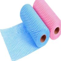 China Multicolor Disposable Kitchen Rags Wipes For Cleaning Practical Nontoxic for sale