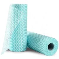 China Nontoxic Non Woven Cleaning Wipes Disposable 50gsm For Dishwashing for sale