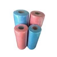 China Polyester Disposable Kitchen Wipes Multipurpose Antibacterial for sale