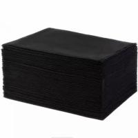 China Barber Black Disposable Hair Salon Towel , Practical Disposable Non Woven Towel for sale