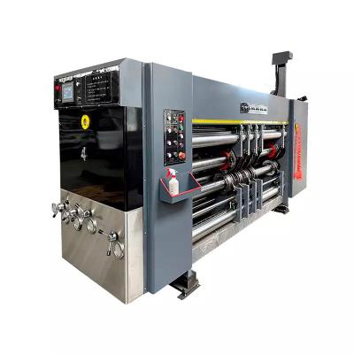 China 40000 KG Cutting Machine Slotting Die Printing Box Lead Packaging Feeder Automatic 3Colors Printer Machine for sale
