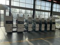 China 40000 KG Cutting Machine Slotting Die Printing Box Lead Packaging Feeder Automatic 3Colors Printer Machine for sale