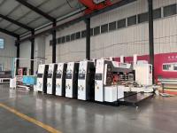 China 11000 PCS/H Carton Box Flexo Printing Slotting Rotary Die Cutting Vibration Stacker Machine for sale