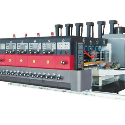 China Automatic Flexo Slotter Rotary Die Cutter with Water Ink Printer and Stripping Stacker for sale