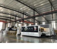 China FFG Automatic Vacuum Transfer Flexo Printing Slotting Die Cutting Folding Gluing Strapping Machine for sale