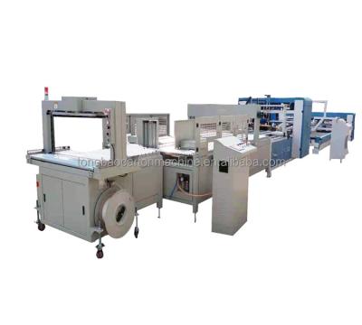 China 60000 KG Printing Folder Gluer Corrugated Cardboard Bundling Line Machine for sale