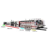 China 12mm Corrugated Box Machine with Flexo Printer Slotter Die Cutter Folder Gluer Inline for sale