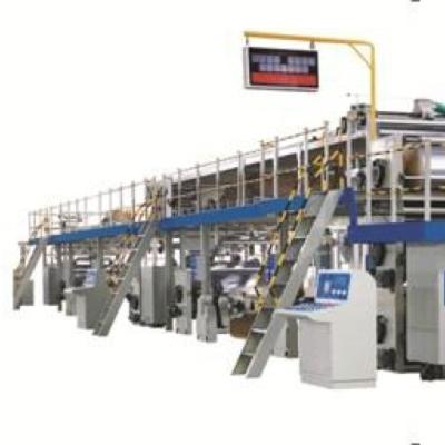 China Wood Packaging Material Double Wall Corrugated Paperboard Production Line for Carton Box for sale