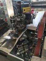 China Semi-Automatic Stitcher for Corrugated Paper Double Servo Cardboard Nail Box Stapling for sale