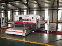 China Semi Auto Flat Bed Corrugated Paper Die Cutting Machine with Full Waste Stripping Supply for sale