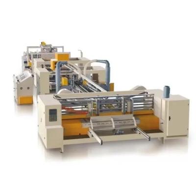 China Fully Auto Corrugated Carton Box Folder Gluer Stitcher In Line For Paper Cardboard for sale