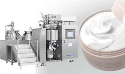 China High Shear Vacuum Emulsifying Mixer 200L with Vacuum Defoaming for Daily Chemical Manufacturing for sale