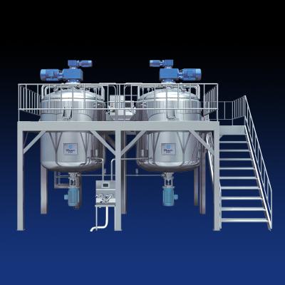 China 200L Liquid Washing Homogenizing Mixer with Heating and Cooling for Detergent Shampoo for sale