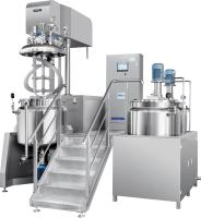 China Thermal Insulation Jacket Homogenizer Vacuum Emulsifier Industrial Blending Equipment for Cream and Paste Processing for sale
