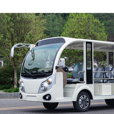 China Cheap China Bus Long Range and High Torque 14 Seater Electric Shuttle Car for sale