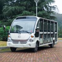 China Enclosed Doors AC Motor Electric Cars 14 Seats Mini Sightseeing Bus Electric Carts for sale