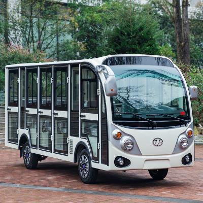 China New Design Enclosed Style Electric School Bus 14 Persons 72v Ac System Electric Car Tour For Amusement Park for sale