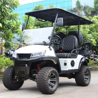 China 4 seats elctric golf cart electric golf vehicles 2 seaters electric golf buggy Double-Circuit Four-Wheel Hydraulic Brake for sale
