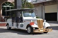 China High End Retro Electric Sightseeing Bus 11 Passenger Golf Carts With Bumper for sale