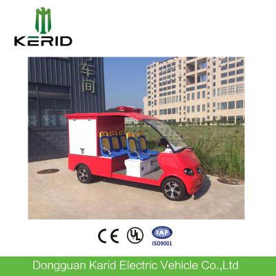 China Fire Protection Electric Fire Fighting Vehicles 5 Person With ABS Cushion for sale