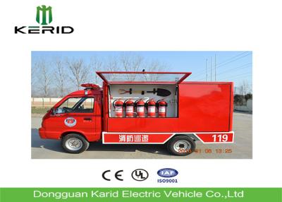 China Eco Friendly Electric Fire Truck Fire Fighting Vehicle With Enclosed Cabin for sale