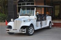 China Eight Seater Electric Vintage Cars For Sightseeing With FRP Body 48V Battery Powered for sale