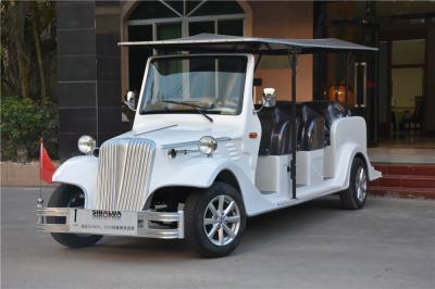 China Eight Seater Electric Vintage Cars For Sightseeing With FRP Body 48V Battery Powered for sale