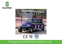 China Safety 4KW Waterproof 6 Seater Electric Golf Carts With 2pcs Rear View Mirror for sale
