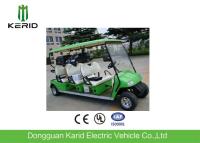 China Light Green Electric 6 Passenger Golf Carts With 48 Voltage 4KW Curtis Controller for sale