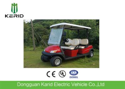 China Metallic Red Color Electric Fuel Type Golf Carts DC Motor 4 Passengers Cheap Golf Buggy For Sale for sale