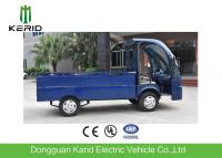 China Low Noise 4 Wheels Electric Cargo Van Utility Cart With Stainless Steel Cargo Box for sale