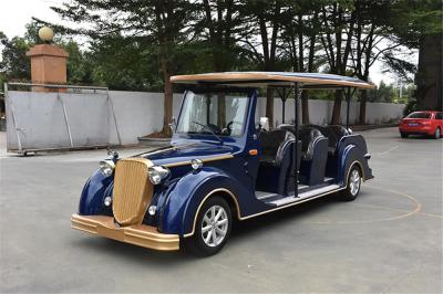 China Metal Structure 11 Person Electric Sightseeing Vehicle With High Impact Fiber Glass Body for sale
