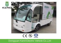 China Battery Powered Utility Bus / 2 Front Seats Electric Cargo Vehicle With 1 Ton Payload Closed Container for sale