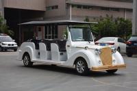 China Fiberglass Material 8 Passenger Electric Vintage Cars for Hotel Reception for sale