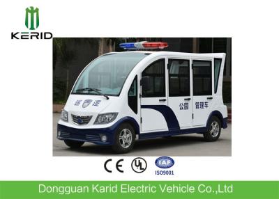 China Fiber Glass Body Full Enclosed Electric Utility Vehicle Patrol Cart With Alarm Lamp For Port Using for sale