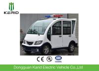 China Pure White 4 Seats Electric Patrol Car With Rear Mini Cargo Box for sale