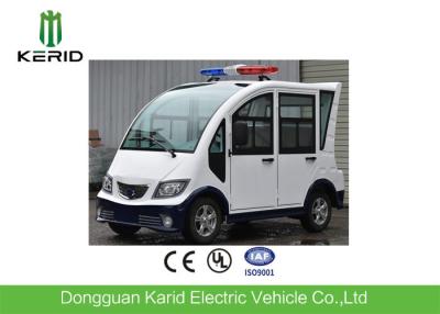 China Pure White 4 Seats Electric Patrol Car With Rear Mini Cargo Box for sale