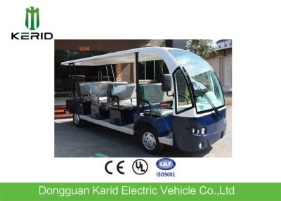 China 5kW 11 Passenger Electric Sightseeing Car With Foldable Rain Shade / Superior Suspension System for sale