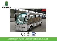 China Classic Design R12 Vacuum Tire 72V 11seats Electric Bus Tourist Buggy With a Mini Cargo Container Suits For Air Port for sale