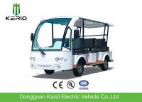 China White 48V 8 sofa Seats Electric Sightseeing Car With Horn Speaker Suits For Tourist Attractions for sale