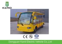 China 4 Wheel Electric Shuttle Bus Mini Electric Tourist Sightseeing Car With Hydraulic Braking System for sale