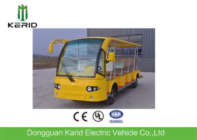 China 4 Wheel Electric Shuttle Bus Mini Electric Tourist Sightseeing Car With Hydraulic Braking System for sale
