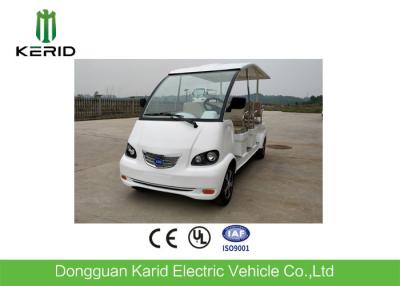 China Eco Friendly 8 seats 4kW Electric Sightseeing Car With Foldable Sun Shade For Tourist Attractions for sale