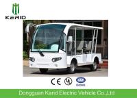 China White 8 Passenger's Shuttle Bus 48V 4KW Electric Sightseeing Vehicle Car for sale
