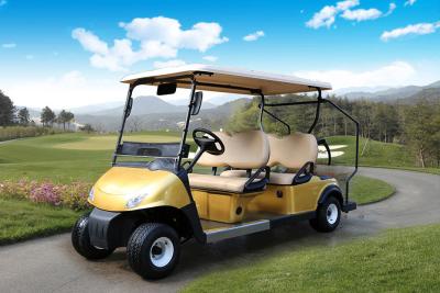 China LED Headlights  4 Seats Club Car Electric Golf Cart With Nylon Belt For Golf Bag for sale