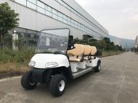 China Installed With Plastic Cargo Box Small Electric Golf Carts 6 Seats Without Car Ceiling for sale