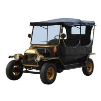 China 5 Seats Vintage Cart With Foldable Rain Shade / 48V ENPOWER Controller for sale