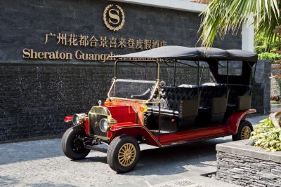 China CE Approval Antique Electric Car 11 Seats Car Grade Painting for sale