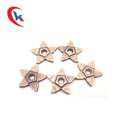China PENTA34N 5-Sided Pentagon Groove Width 1.0-3.0 Mm Cutting Edge Processing Solutions Carbide Grooving Inserts for sale