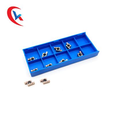 China GER-C Bronze Coating Carbide Grooving Inserts Slot Width 1.0-3.0mm For CNC Machines for sale